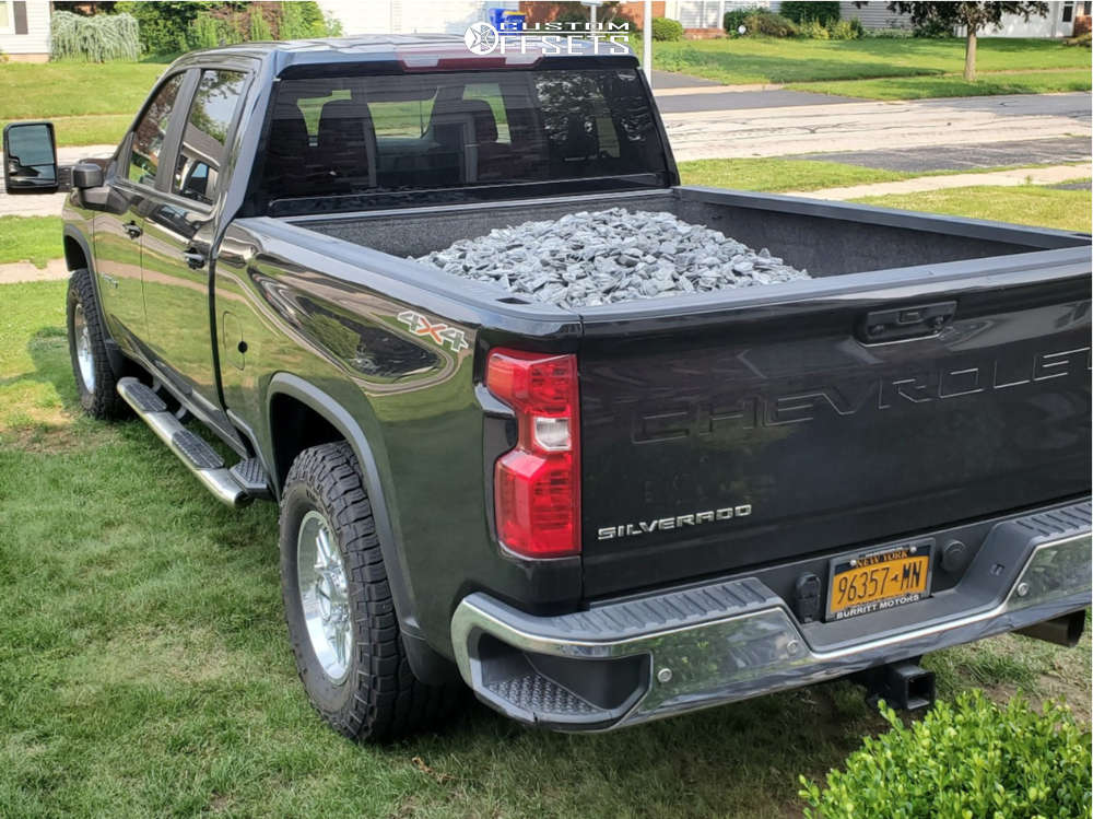 2020 Chevrolet Silverado 3500 HD with 18x9 18 Raceline Split and 35/12.5R18 Cooper Discoverer ...