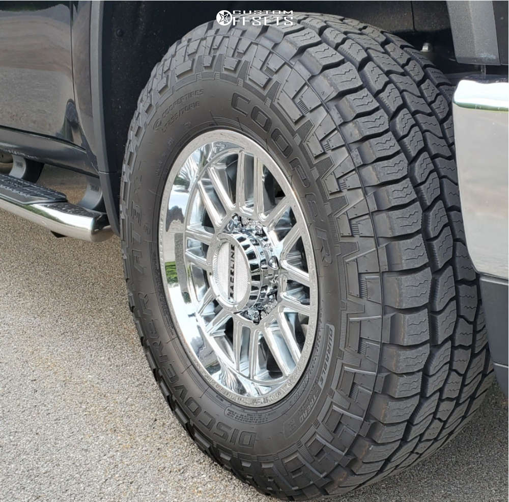 2020 Chevrolet Silverado 3500 HD with 18x9 18 Raceline Split and 35/12.5R18 Cooper Discoverer ...