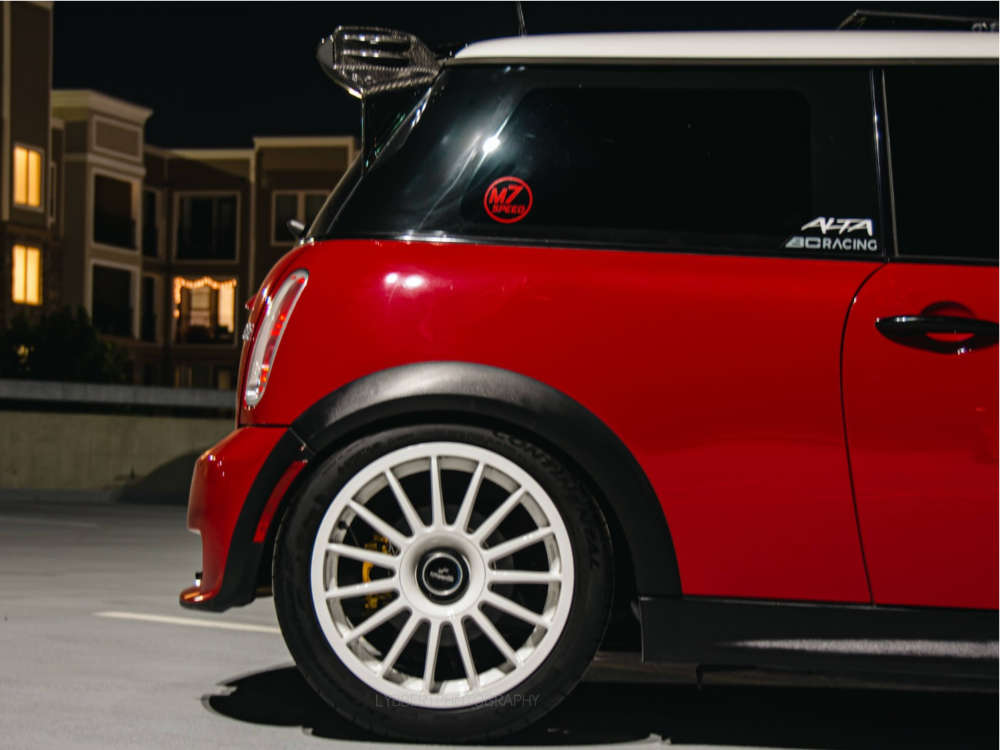 2005 Mini Cooper with 17x7.5 42 Fifteen52 Podium and 215/45R17 ...