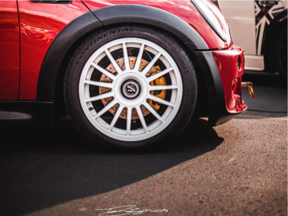 2005 Mini Cooper with 17x7.5 42 Fifteen52 Podium and 215/45R17 ...