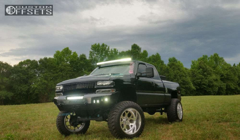 2001 Chevrolet Silverado 1500 with 22x14 -73 American Force Shield SS ...