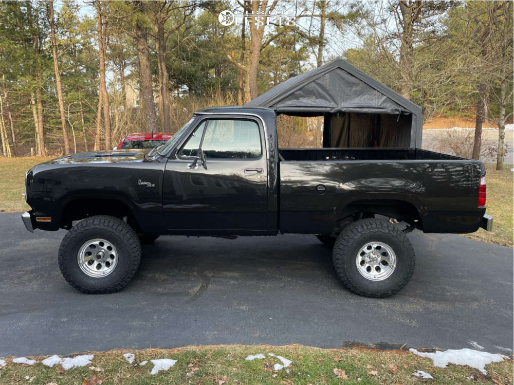 1977 Dodge W100 with 15x8 -27 Alloy Ion Style 171 and 33/12.5R15 ...