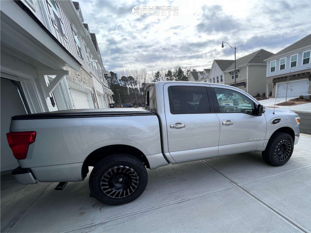 2017 Nissan Titan with 20x10 -18 Fuel Cyclone and 275/60R20 Pirelli ...
