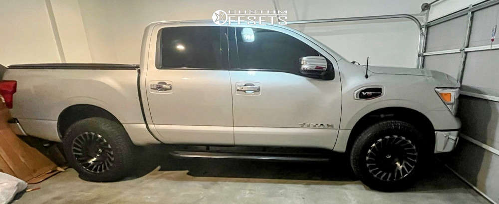 2017 Nissan Titan with 20x10 -18 Fuel Cyclone and 275/60R20 Pirelli ...