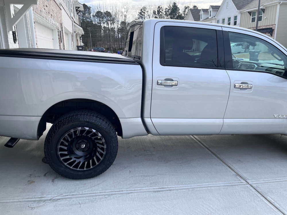 2017 Nissan Titan with 20x10 -18 Fuel Cyclone and 275/60R20 Pirelli ...