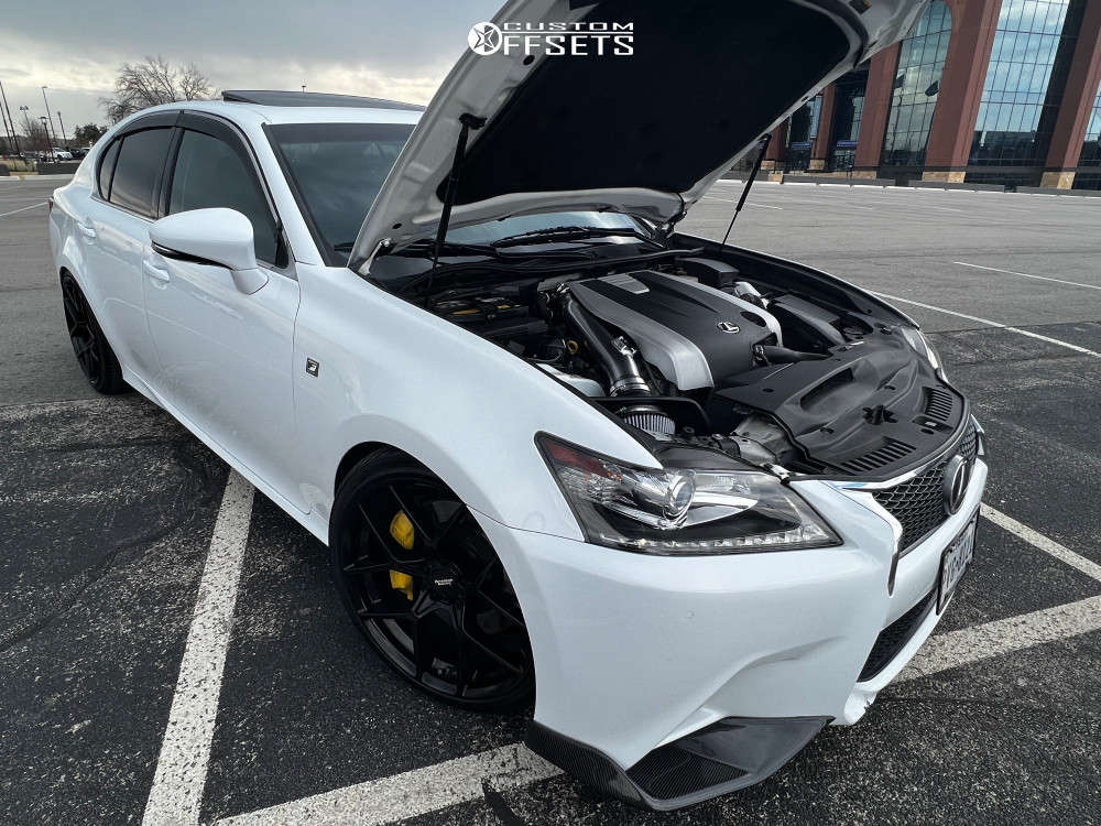 2015 Lexus GS350 with 20x9 35 American Racing Crossfire and 245/35R20 ...