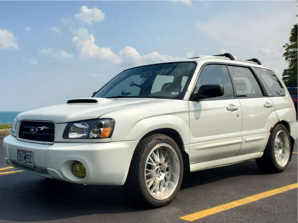 2004 Subaru Forester with 18x8.5 35 Str 514 and 235/45R18 Cooper Cs5 ...