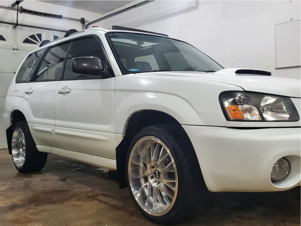 2004 Subaru Forester with 18x8.5 35 Str 514 and 235/45R18 Cooper Cs5 ...