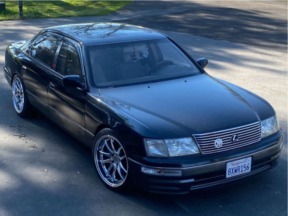 1995 Lexus LS400 with 19x9.5 22 Aodhan Ds02 and 245/40R19 Velozza Zxv4 ...