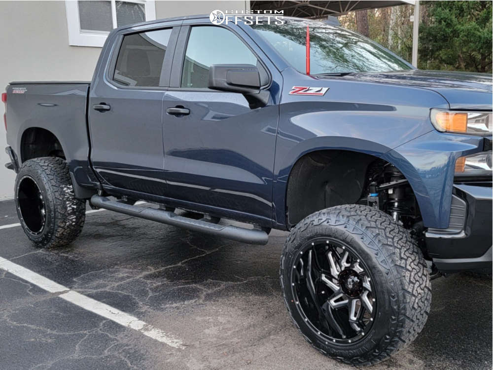 2021 Chevrolet Silverado 1500 with 22x14 -76 Vision Spyder and 37/13.5R22 Venom Power Terra ...