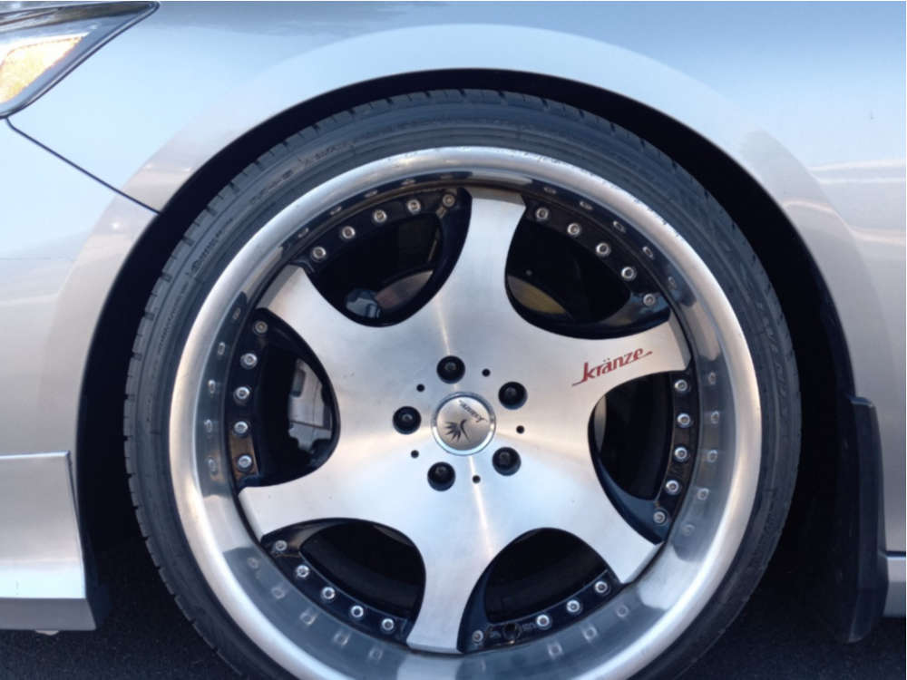 2018 Honda Accord with 19x11.5 -28 Weds Bazreia and 235/35R19 Accelera ...