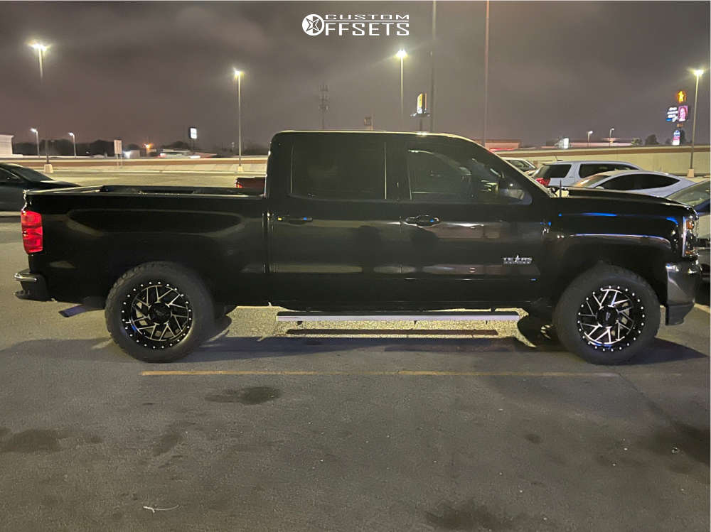 2018 Chevrolet Silverado 1500 with 20x10 -18 Moto Metal Mo985 and 295 ...