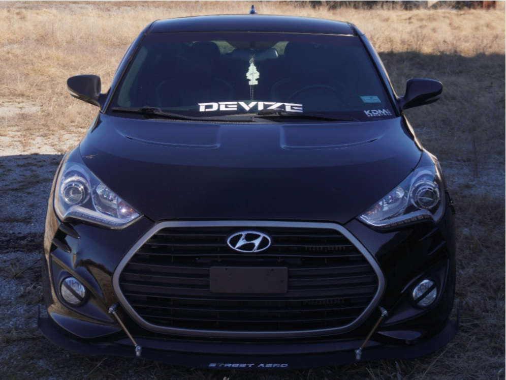 2016 Hyundai Veloster with 18x8.5 38 F1R F29 and 225/40R18 Goodyear ...