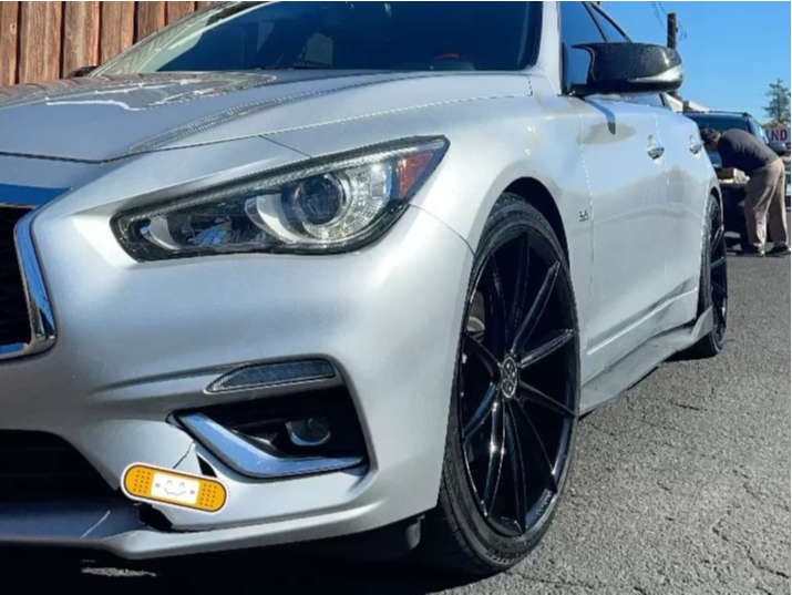 2019 INFINITI Q50 with 20x9 35 Blaque Diamond Bd-11 and 245/40R20 ...