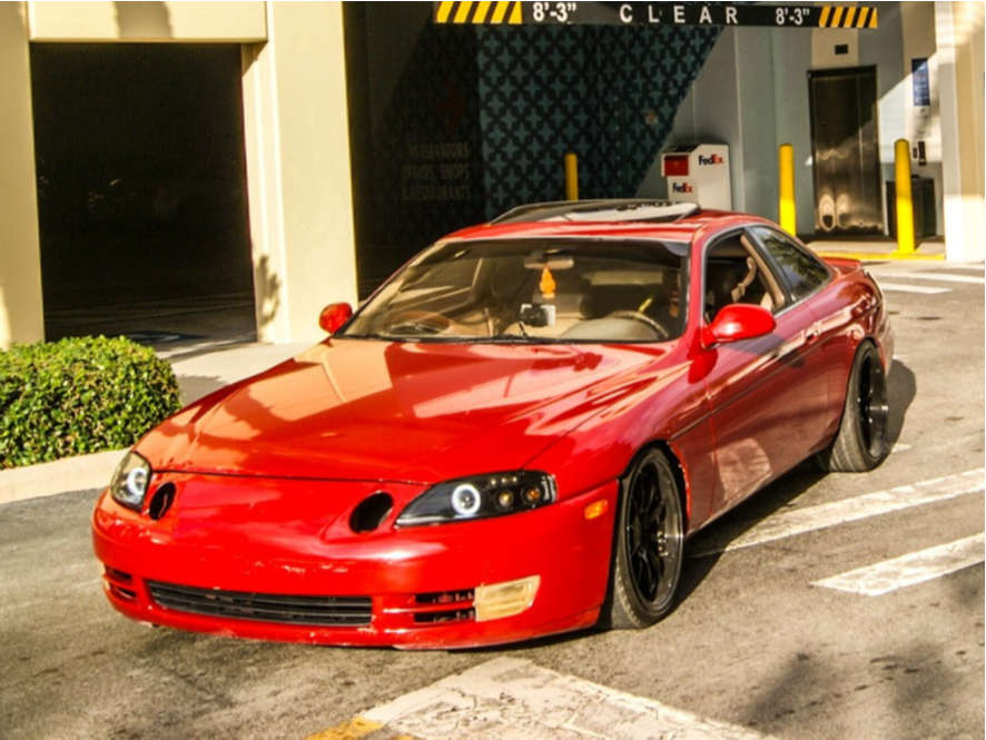 1995 Lexus SC400 with 18x9.5 30 Aodhan Ds07 and 225/40R18 Vercelli ...