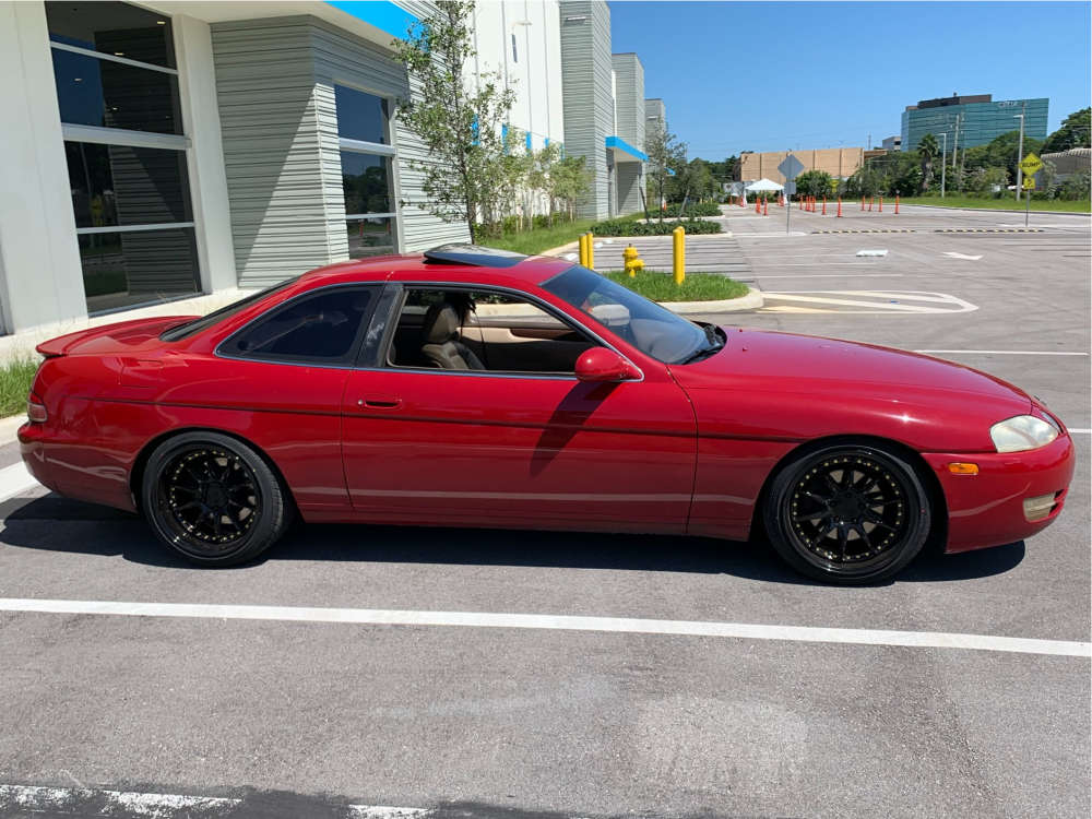 1995 Lexus SC400 with 18x9.5 30 Aodhan Ds07 and 225/40R18 Vercelli ...