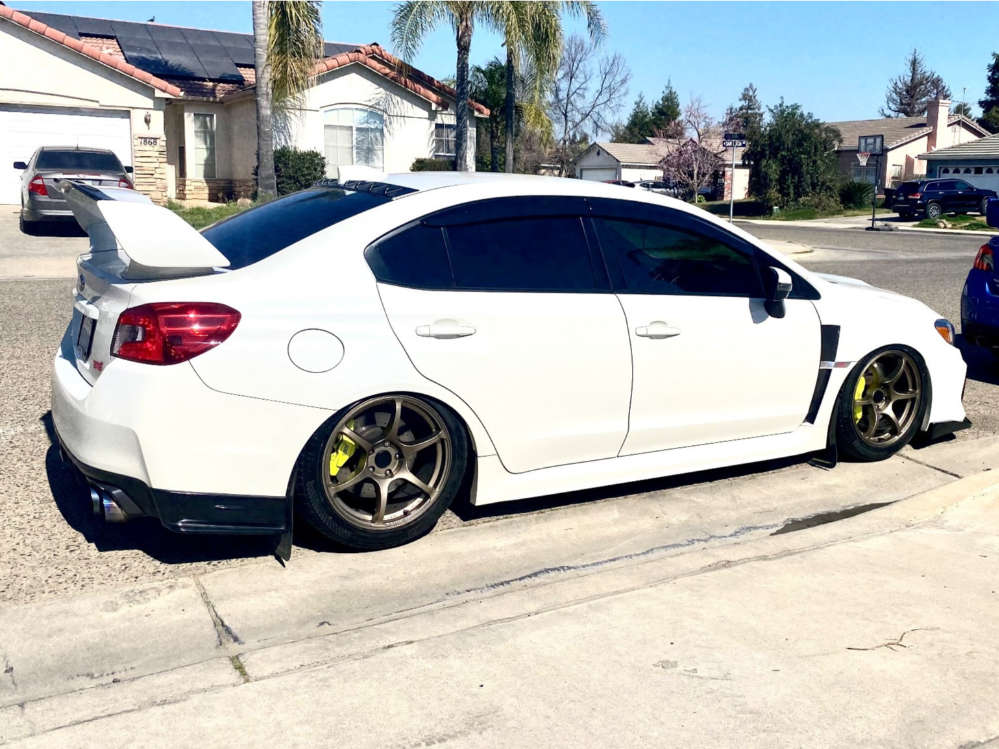 2019 Subaru WRX STI with 18x9.5 38 AVID1 AV26 and 255/40R18 Accelera ...