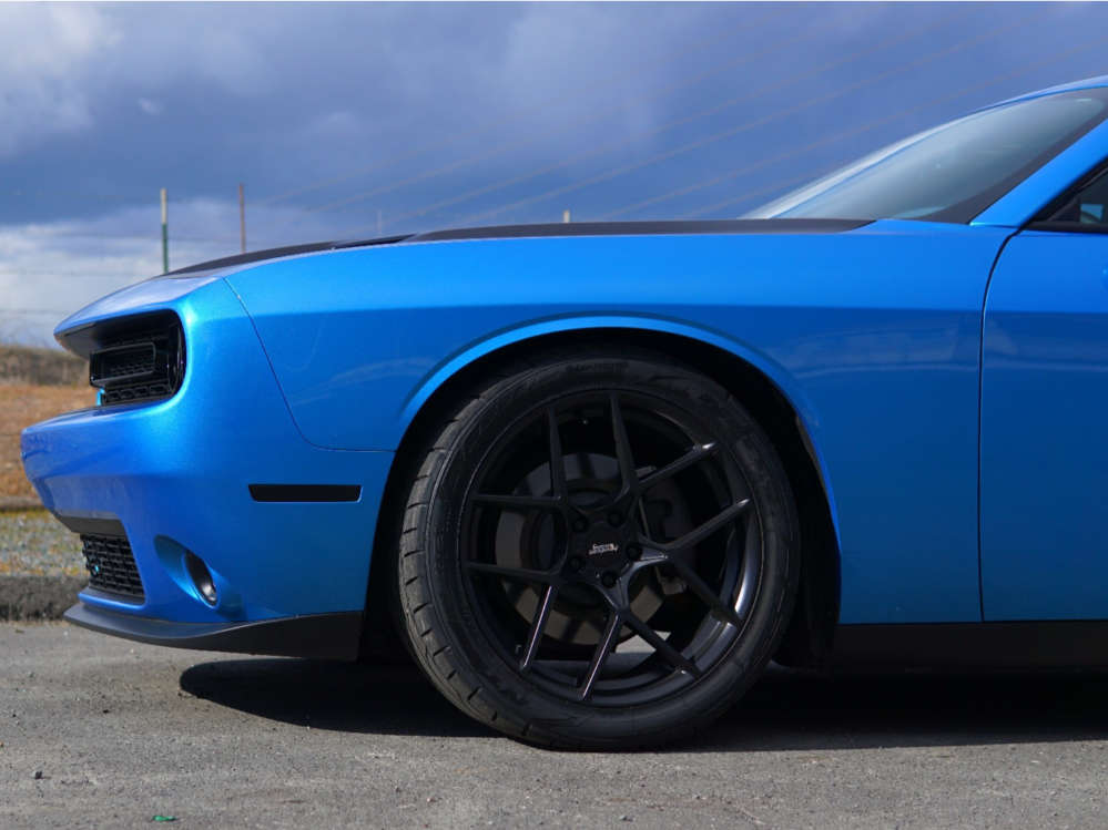 2018 Dodge Challenger with 20x9 18 American Racing Crossfire and 275 ...