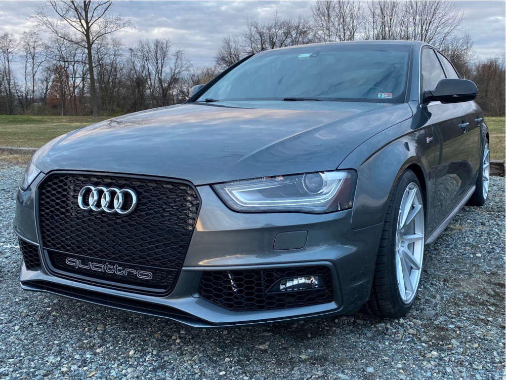 2015 Audi S4 with 19x10 42 Vossen Vfs1 and 255/35R19 Continental Extremecontact Dws06 Plus and ...