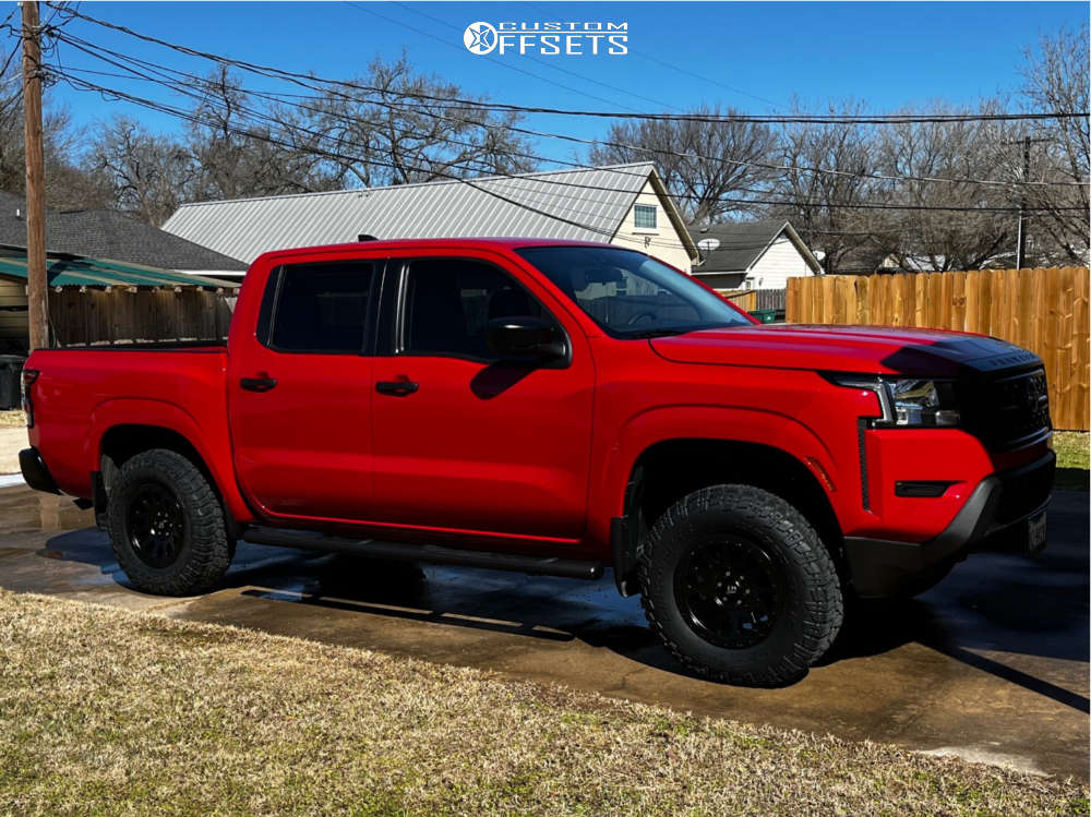 2022 Nissan Frontier with 16x8 Fuel Vector and 265/70R16 Cooper ...