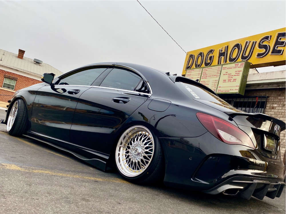 2016 Mercedes-Benz CLA250 with 18x9.5 38 ESM Esm-002r and 215/35R18 ...