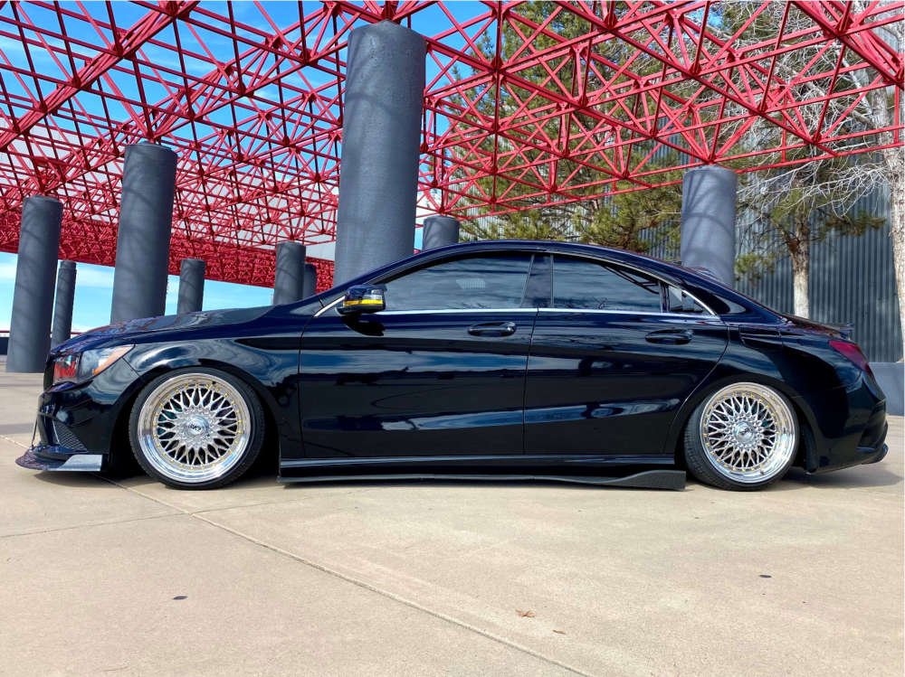 2016 Mercedes-Benz CLA250 with 18x9.5 38 ESM Esm-002r and 215/35R18 ...