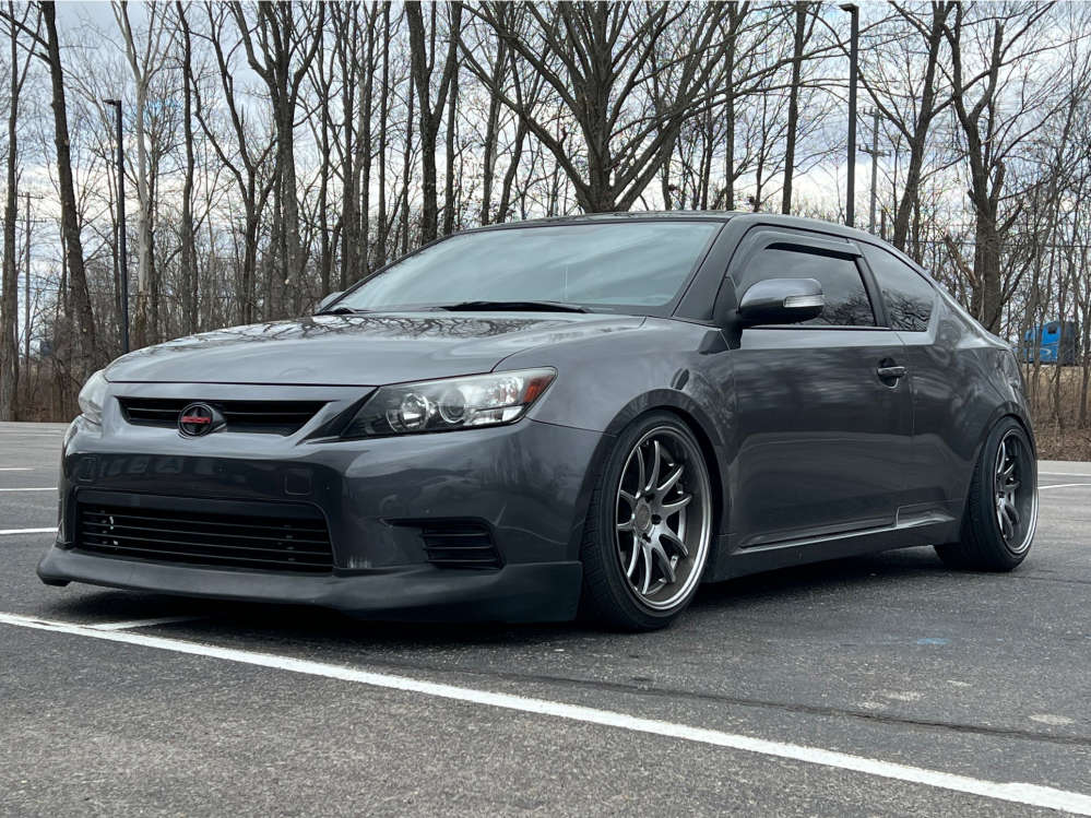 2013 Scion TC with 18x9.5 15 Aodhan Ds02 and 225/45R18 Continental ...