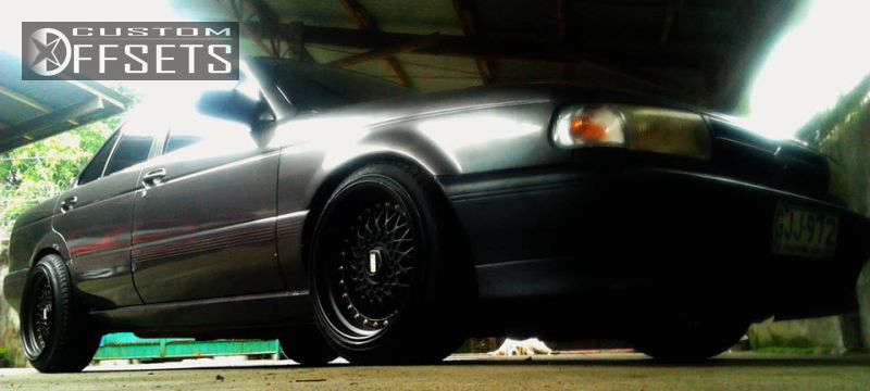 1997 Nissan Sentra with 16x9 20 BBS RS and 195/45R16 Wanli Wan Li and ...