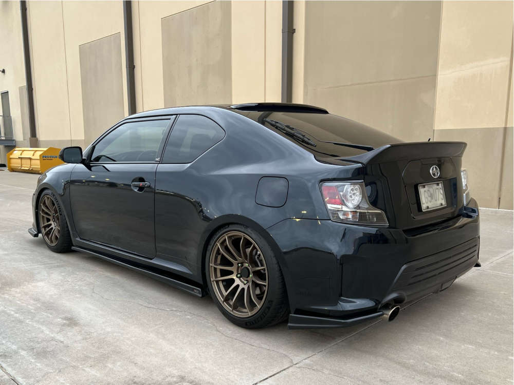 2016 Scion TC with 18x9.5 38 AVID1 AV20 and 255/40R18 Michelin Pilot ...