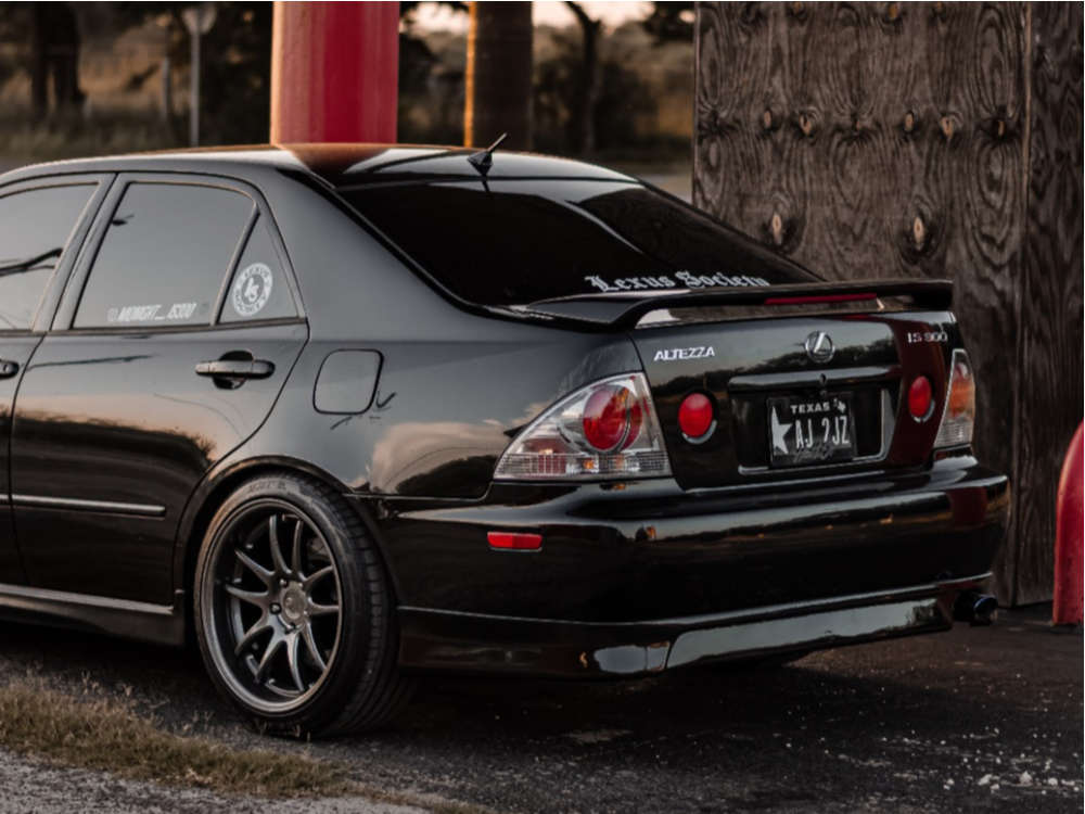 2001 Lexus IS300 with 18x8.5 35 Aodhan Ds02 and 225/35R18 Accelera Phi ...