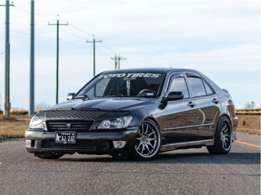 2001 Lexus IS300 with 18x8.5 35 Aodhan Ds02 and 225/35R18 Accelera Phi ...