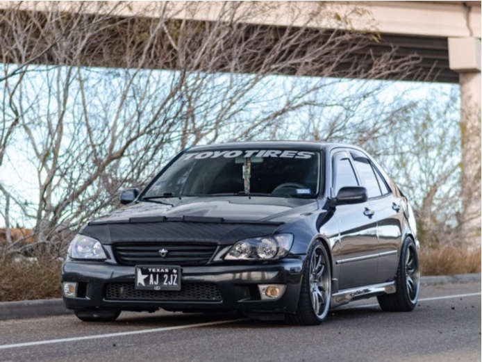2001 Lexus IS300 with 18x8.5 35 Aodhan Ds02 and 225/35R18 Accelera Phi ...