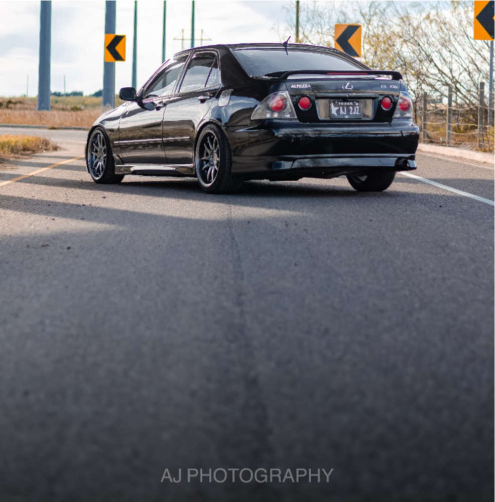 2001 Lexus IS300 with 18x8.5 35 Aodhan Ds02 and 225/35R18 Accelera Phi ...