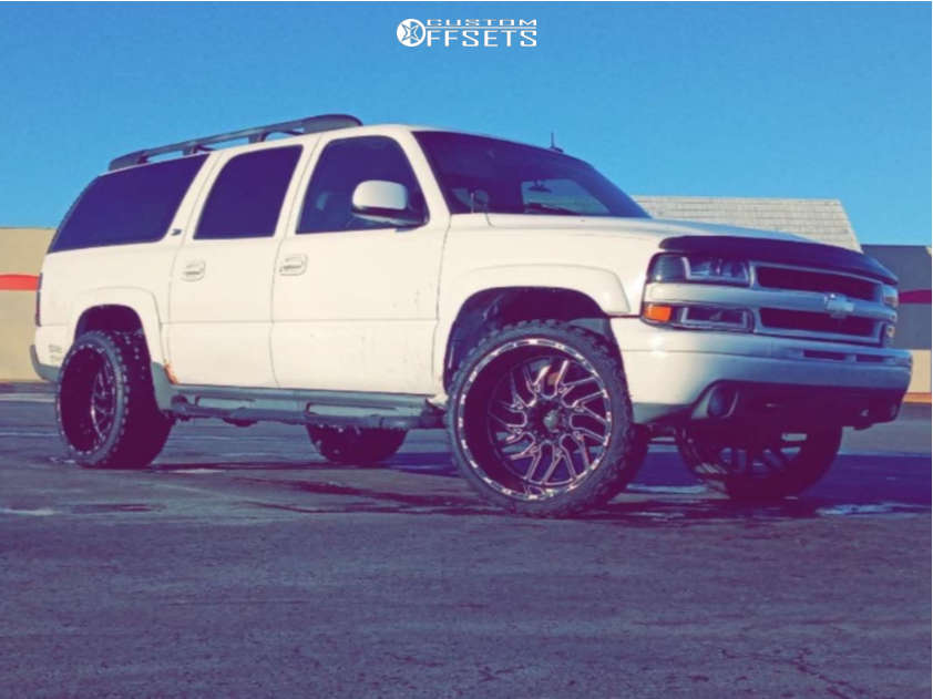 2002 Chevrolet Suburban 1500 with 24x14 -76 TIS 544BM and 33/13.5R24 ...