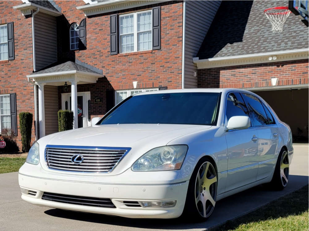 2005 Lexus LS430 with 19x9.5 20 MRR Vp3 and 235/35R19 Nexen Nfera Su1 ...