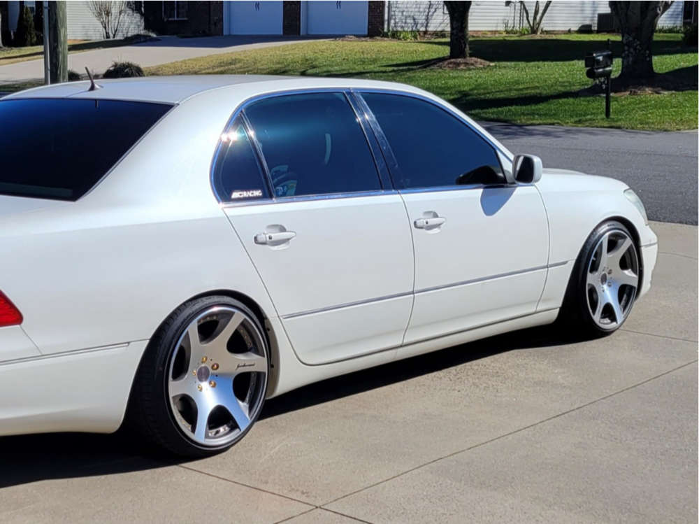 2005 Lexus LS430 with 19x9.5 20 MRR Vp3 and 235/35R19 Nexen Nfera Su1 ...