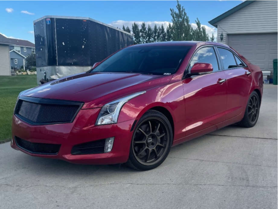 2013 Cadillac ATS with 18x8 48 OZ Racing Alleggerita Hlt and 225/40R18 ...