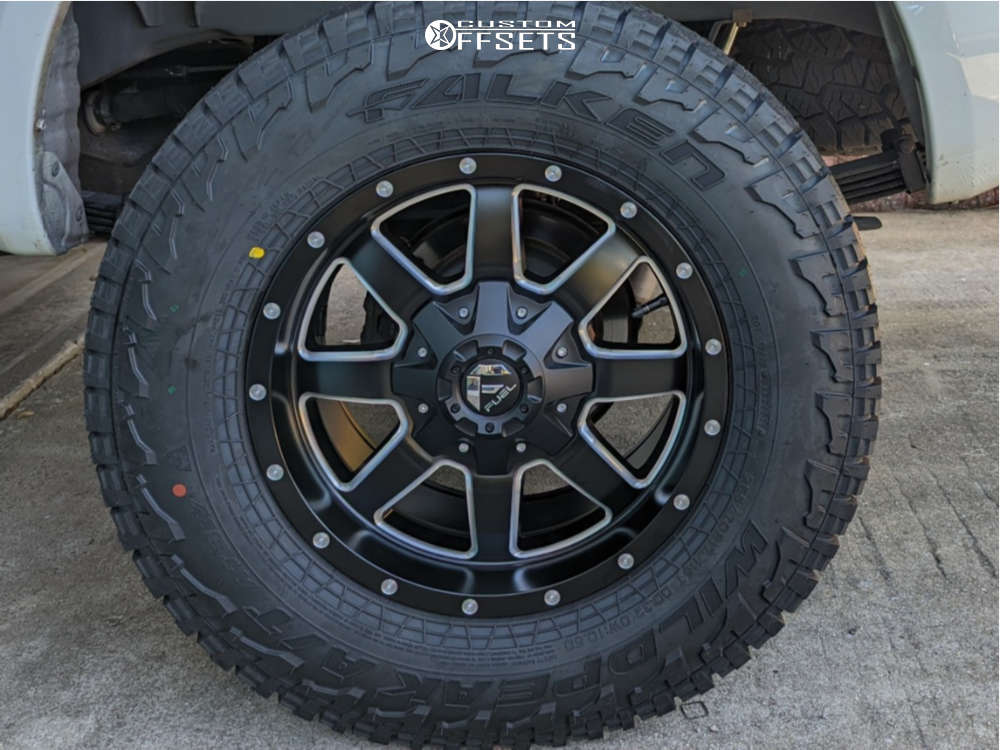 2015 Nissan Frontier with 17x8.5 20 Fuel Maverick D538 and 265/70R17 ...