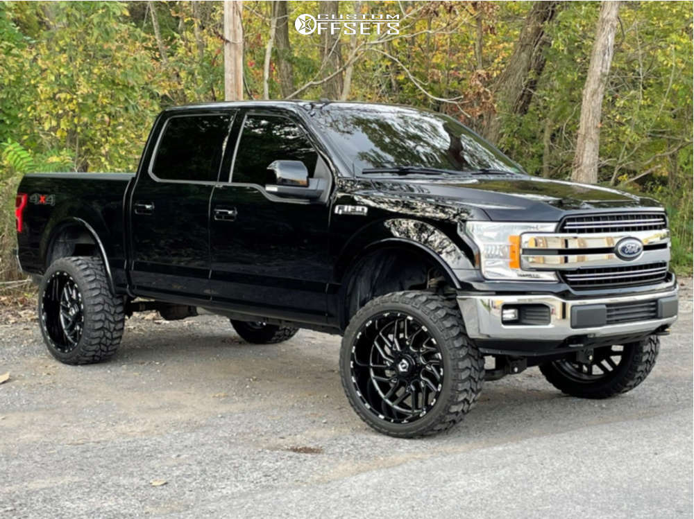2018 Ford F-150 with 24x12 -44 TIS 544BM and 35/12.5R24 Lancaster Ls-67 ...