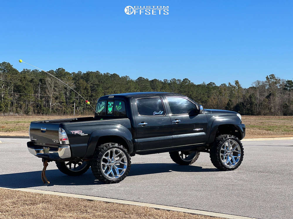 2008 Toyota Tacoma with 24x10 32 Strada Snowflake Replica and 35/12 ...