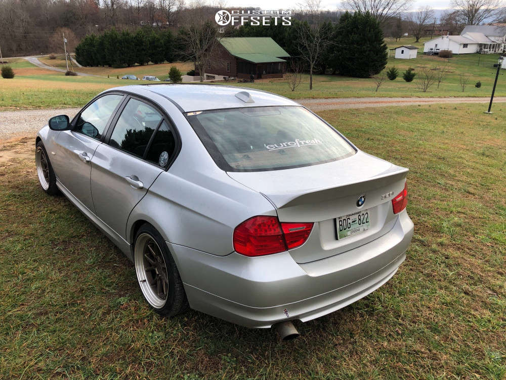 2009 BMW 328i with 18x9.5 35 Aodhan Ds08 and 235/40R18 Lexani Lxuhp-207 ...