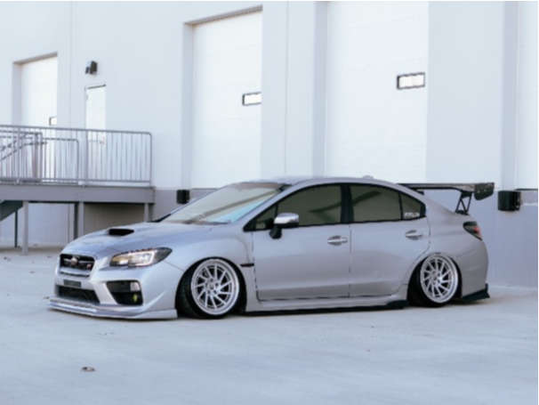 2015 Subaru WRX STI with 18x9.5 22 Heritage Hokkaido-dir-c and 215 ...