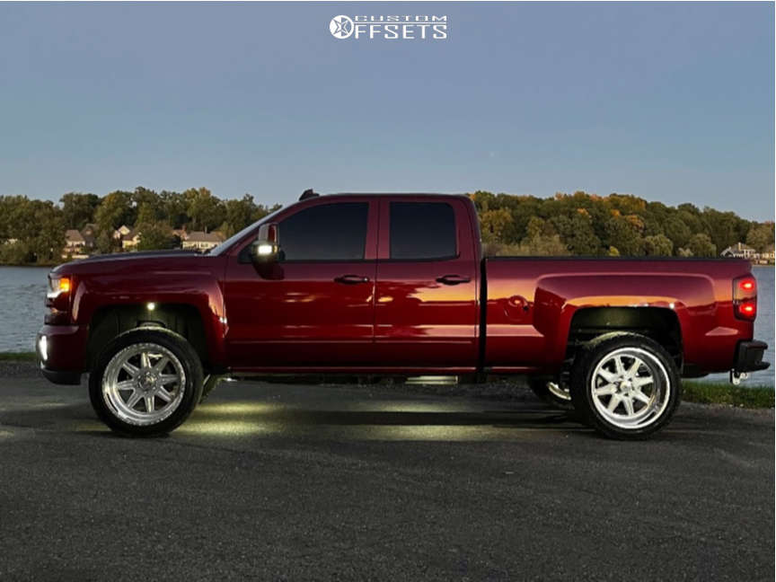 2017 Chevrolet Silverado 1500 with 22x12 -40 American Force Legend Ss ...
