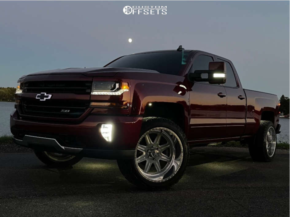 2017 Chevrolet Silverado 1500 with 22x12 -40 American Force Legend Ss ...
