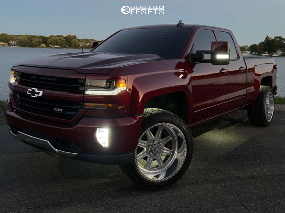 2017 Chevrolet Silverado 1500 with 22x12 -40 American Force Legend Ss ...