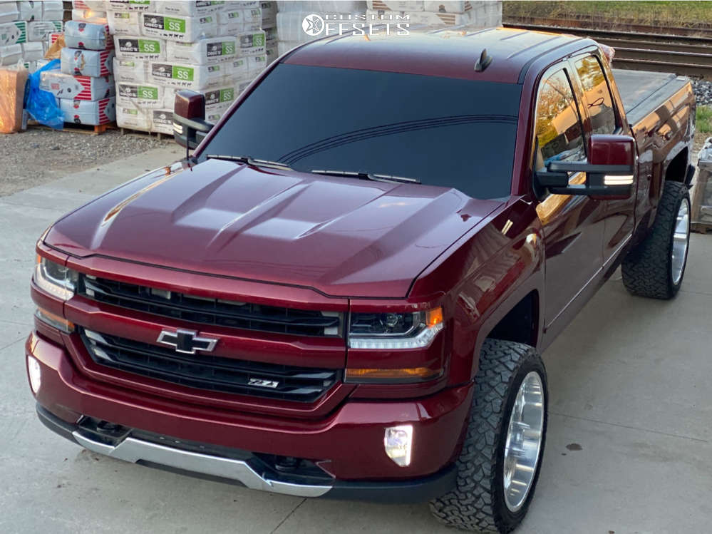 2017 Chevrolet Silverado 1500 with 22x12 -40 American Force Legend Ss ...
