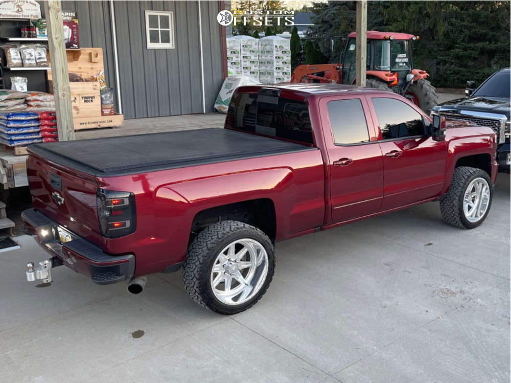 2017 Chevrolet Silverado 1500 with 22x12 -40 American Force Legend Ss ...