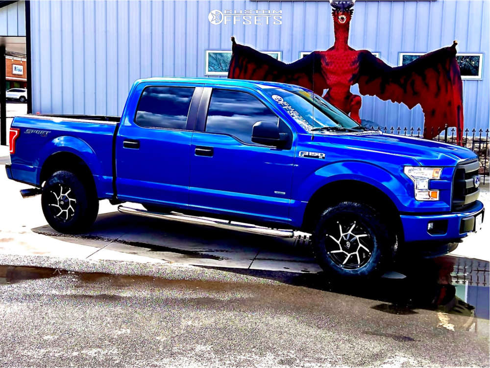 2015 Ford F-150 with 17x9 -12 Vision Prowler 422 and 265/70R17 Dextero ...