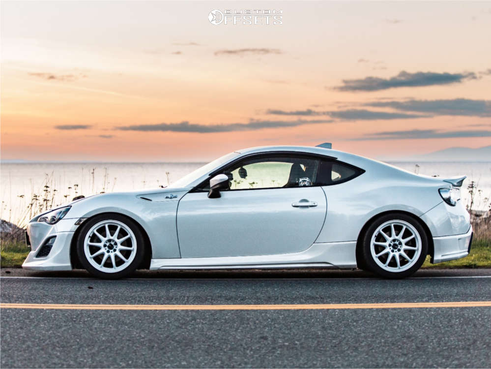 2015 Scion FR-S with 17x9 32 Work Emotion Zr10 and 235/40R17 Yokohama Advan Neova Ad08r and ...