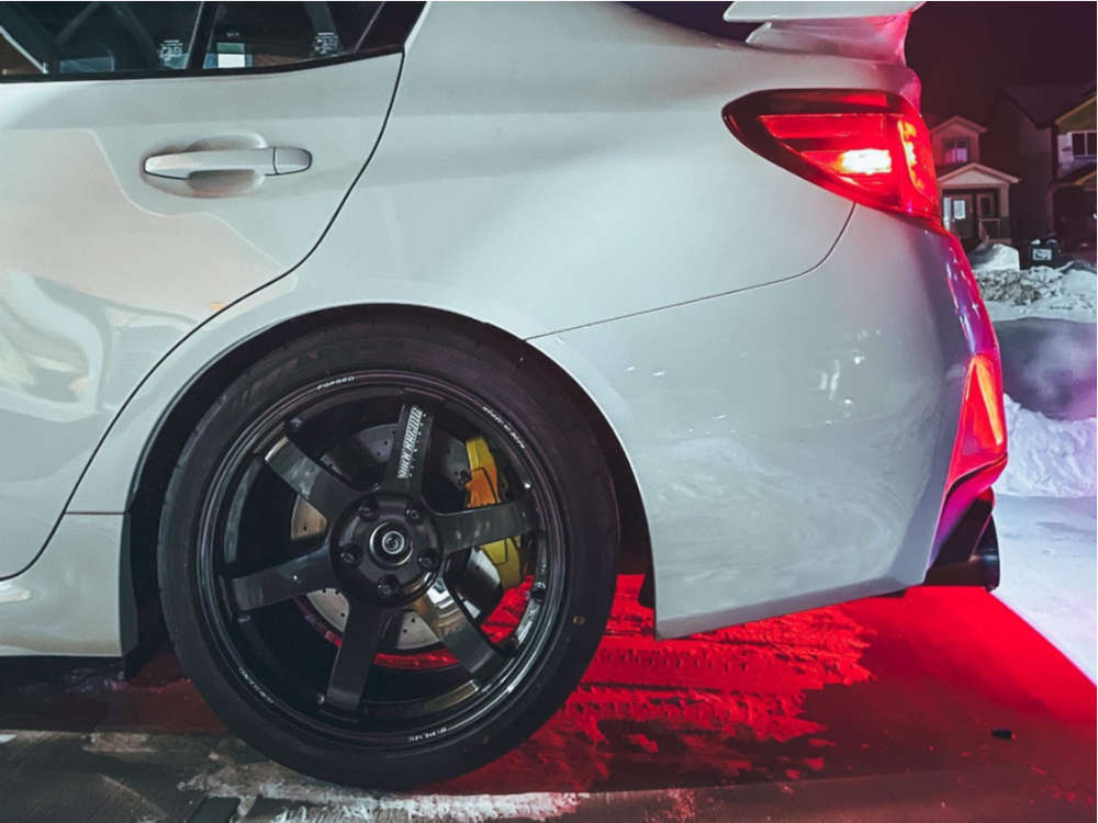 2020 Subaru WRX STI with 18x10 35 Volk Te37 Saga S-plus and 265/35R18 ...